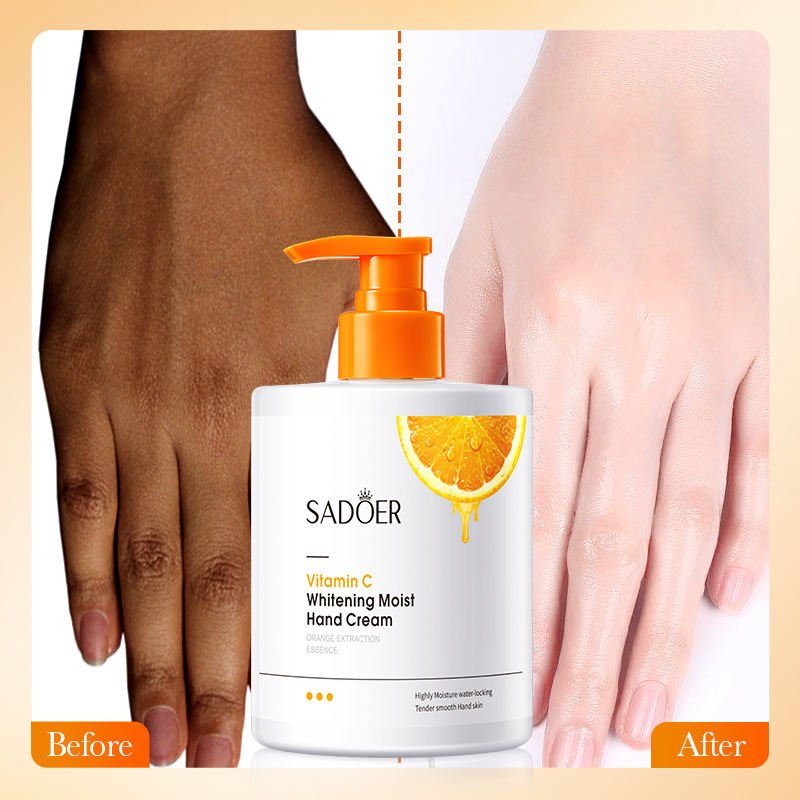 SADOER Wholesale Organic Hand Cream & Lotion with Vitamin C & Hyaluronic Acid OEM Moisturizing ...
