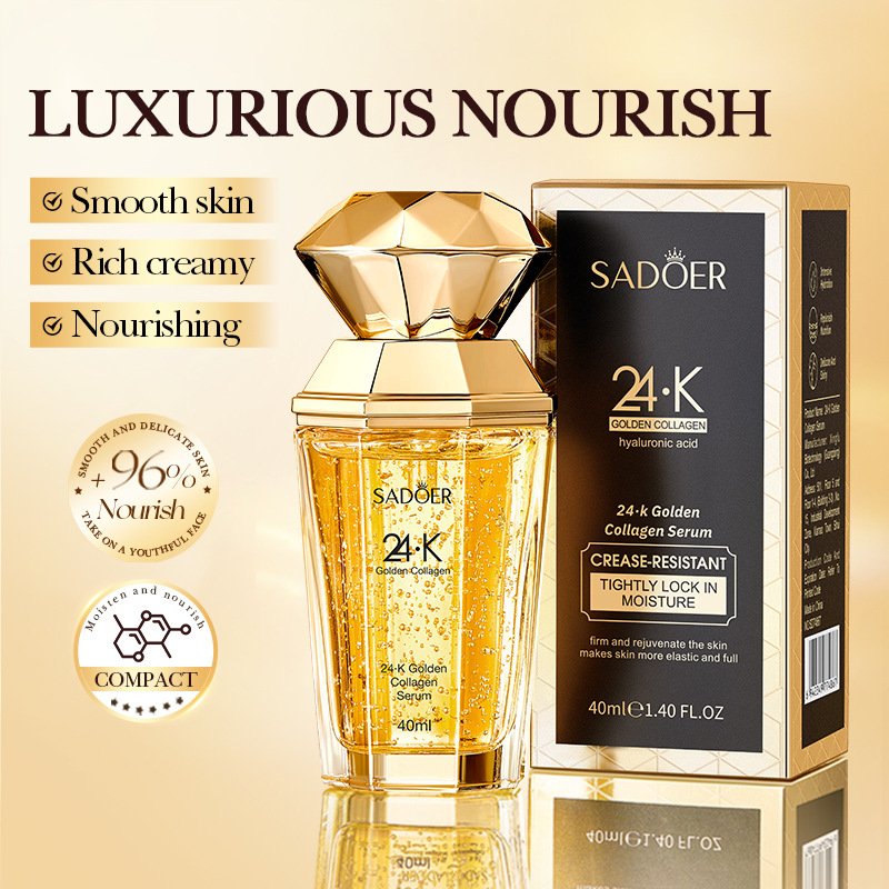 SADOER 24K Gold Collagen Essence - Moisturizing & Fine Line Improvement Serum Manufacturer ...
