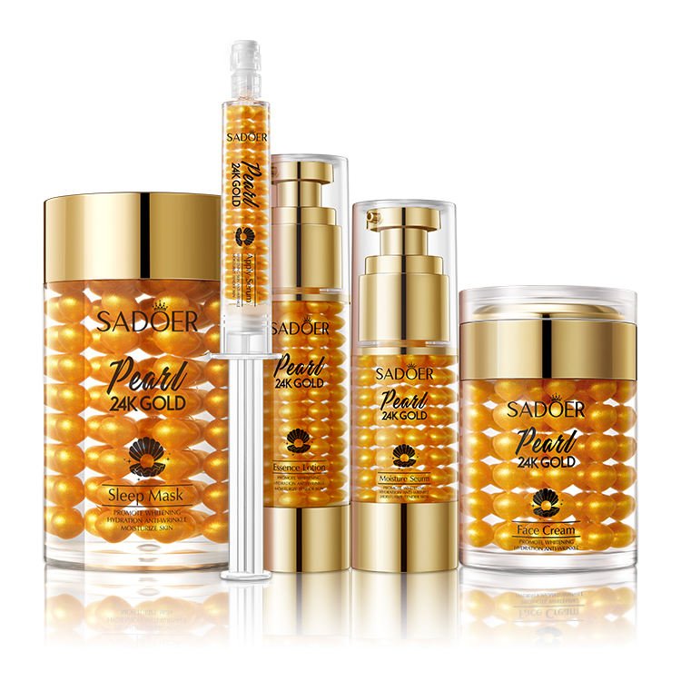 Wholesale SADOER private label 24K gold pearl collagen whitening ...