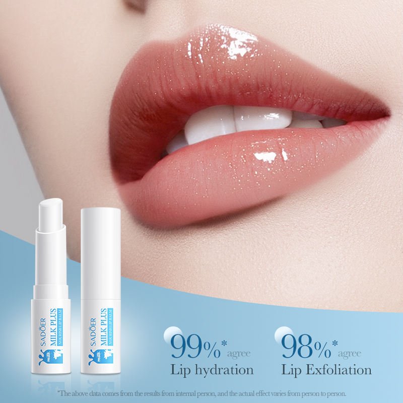 Wholesale OEM SADOER Factory Ceramide Vegan Goat Milk Lip Balm Natural ...