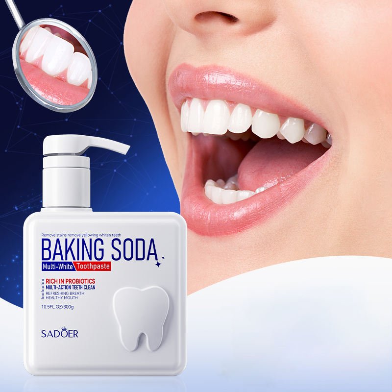 SADOER Baking Soda Toothpaste Cleaning Teeth Whitening Toothpaste Oral ...