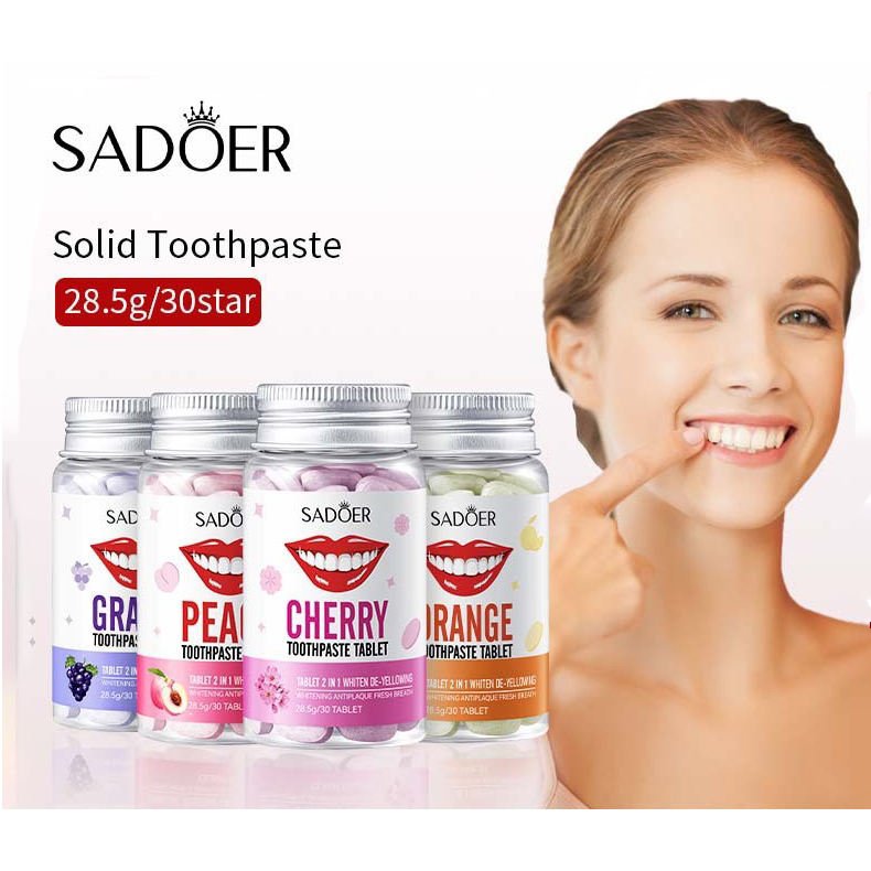 SADOER Herbal Toothpaste Oral Cleaning Teeth Whitening Toothpaste Grape ...