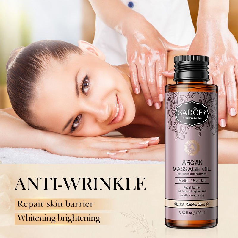 OEM SADOER Body Massage Moroccan Argan Oil For Face Body And Hair Argan ...