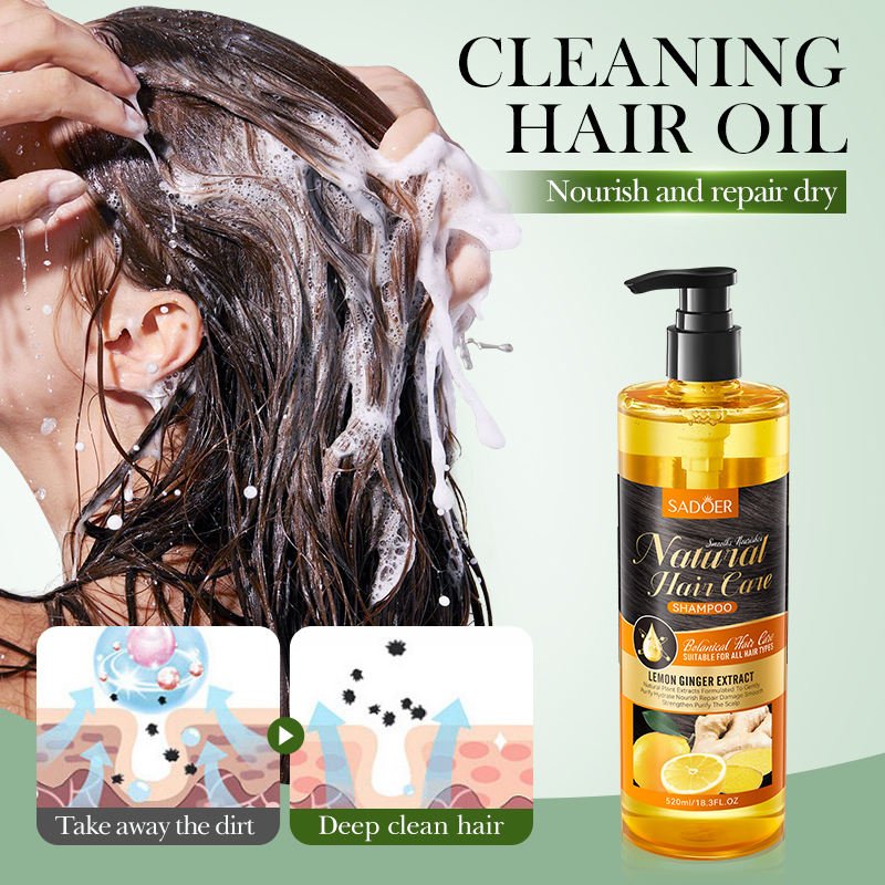 OEM Wholesale Lemon Ginger Shampoo Deep Cleaning Moisturizing ...