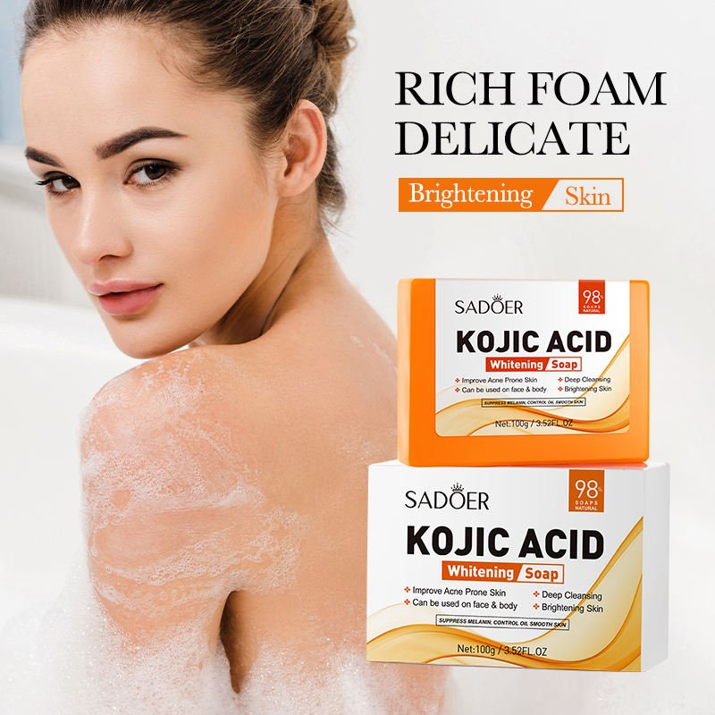 OEM SADOER Hot Selling Handmade Soap Keep Skin White Turmeric Kojic ...