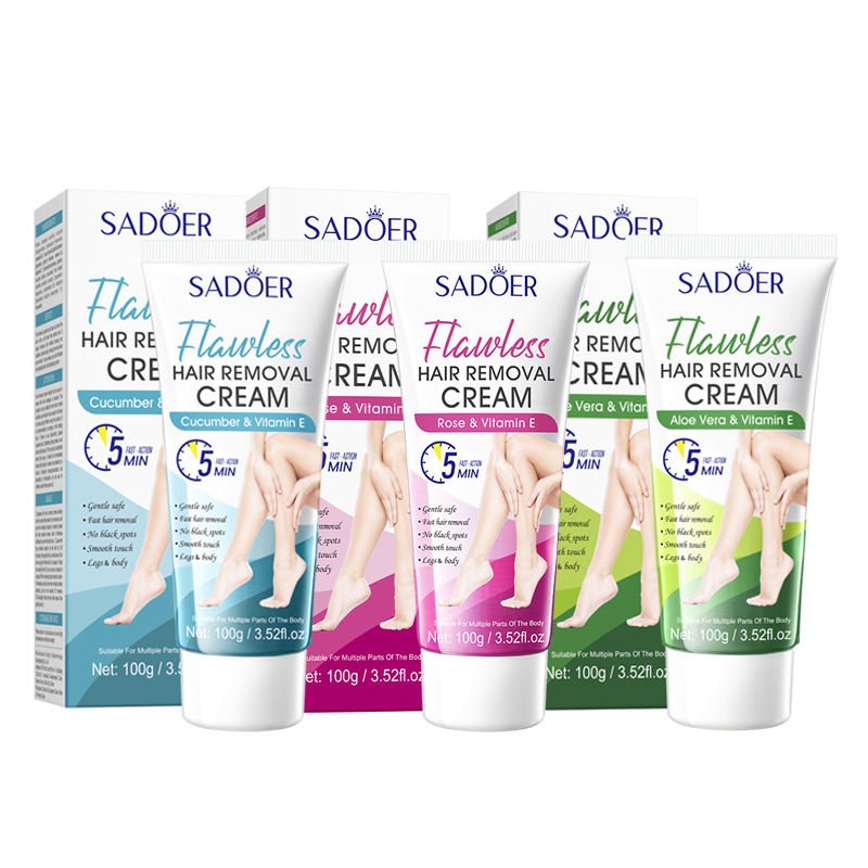 Organic Plant Extract Cucumber Aloe Vera Rose Hair Removal Cream 5 ...
