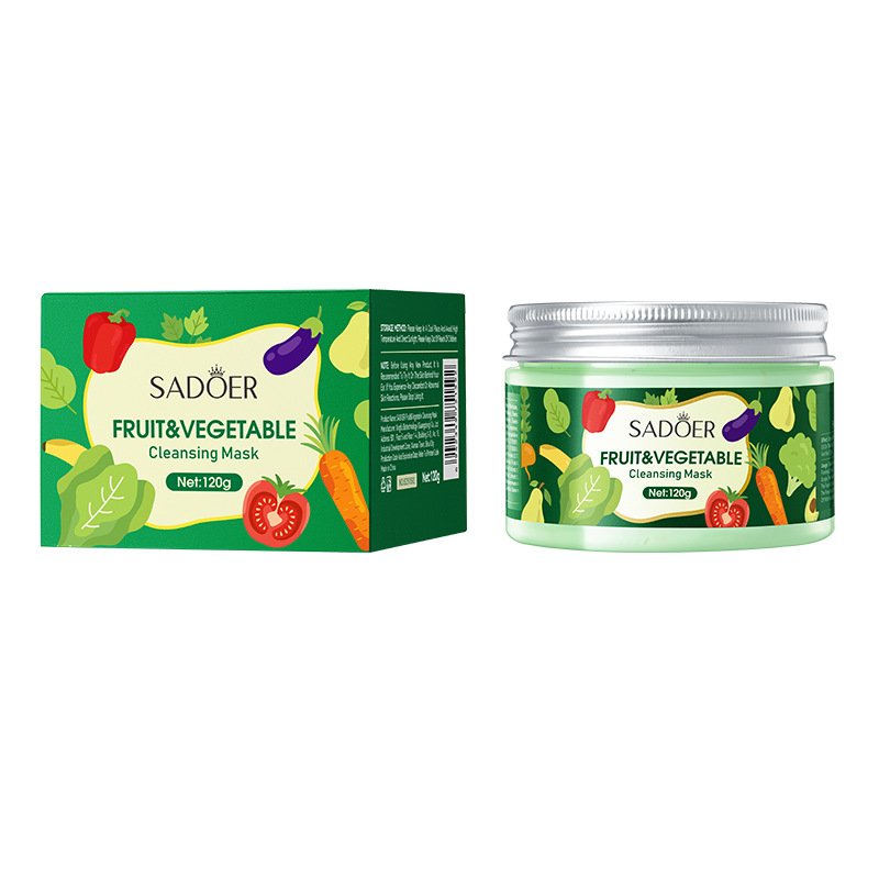 SADOER Fruit and Vegetable Cleansing Mask Deep Cleansing Facial Mud ...