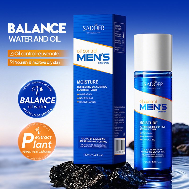 SADOER Men's Refreshing Oil Control Soothing Toner 120ml Hydrating ...