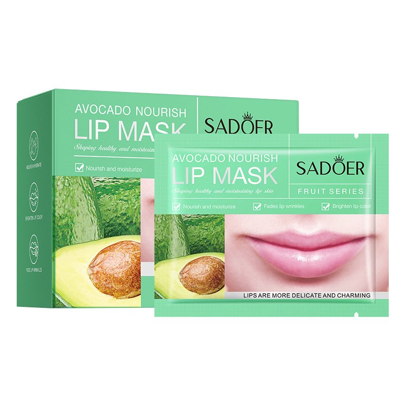 SADOER Avocado Nourishing Lip Mask 8gx20slice Autumn and Winter ...