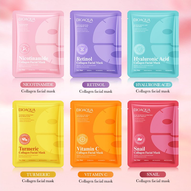 SADOER Snail Collagen Facial Mask 30ml Segmented Functional Facial Mask ...